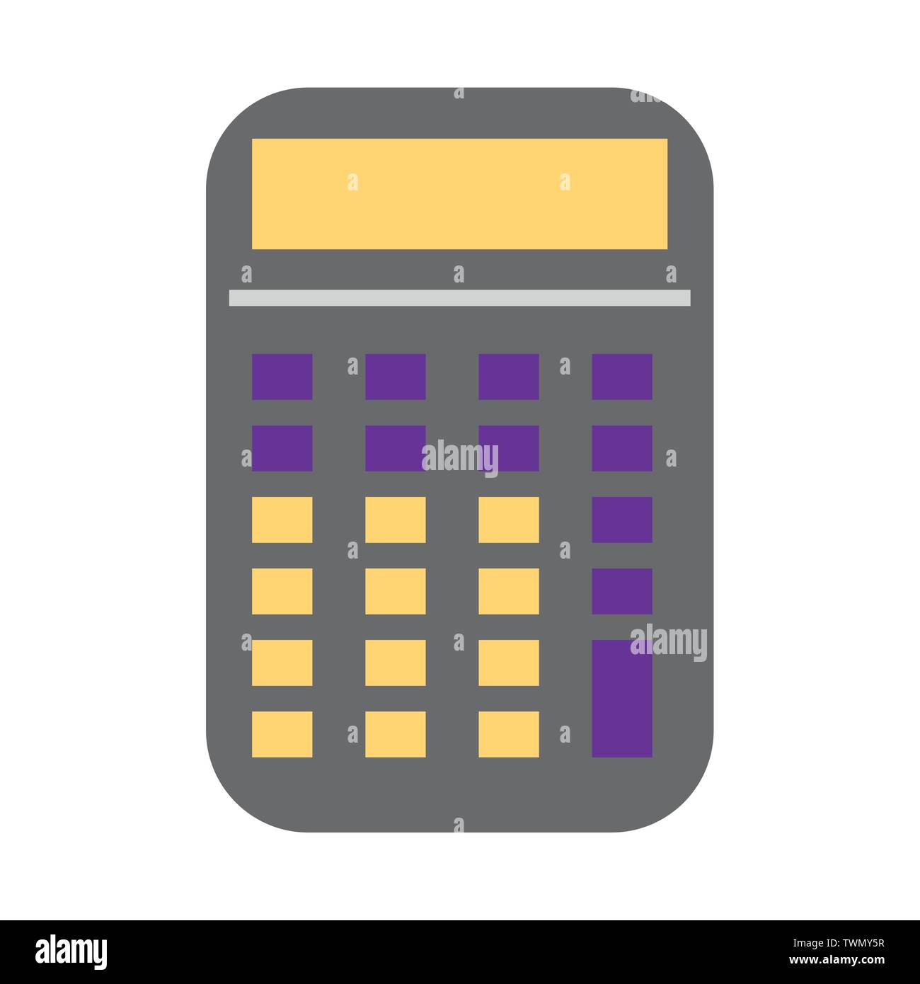 Calculator math device isolated cartoon Stock Vector Image & Art - Alamy