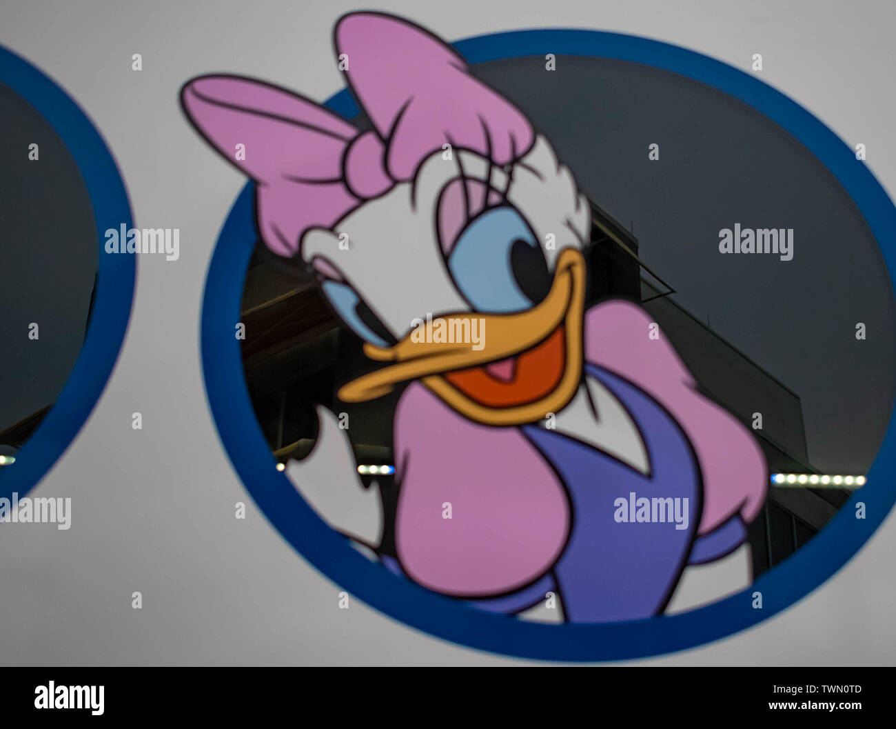 Orlando, Florida. June 06, 2019. Daisy in Disney Magical Express Bus at ...