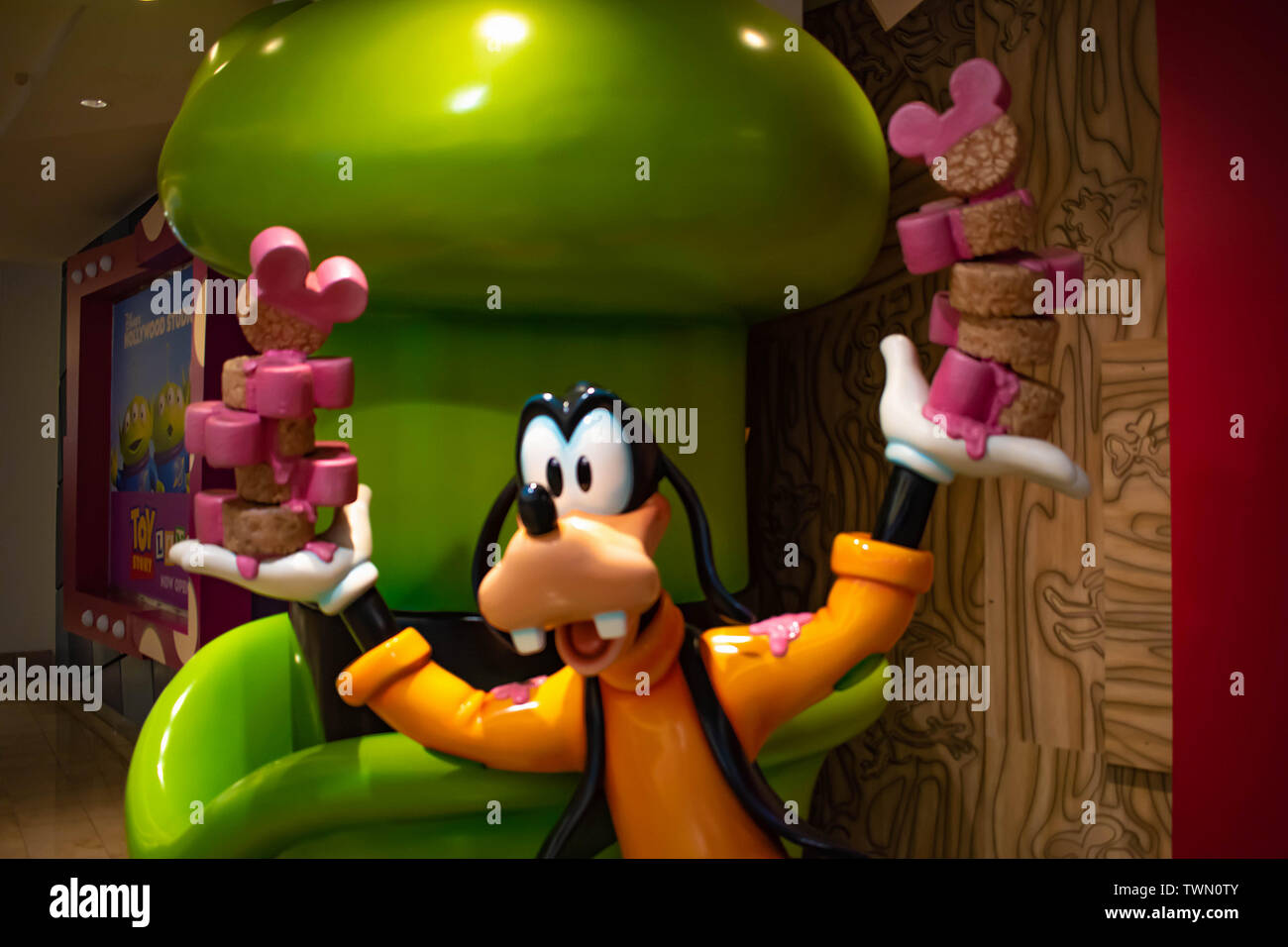 Orlando, Florida. June 06, 2019. Goofy at Orlando International Airport ...