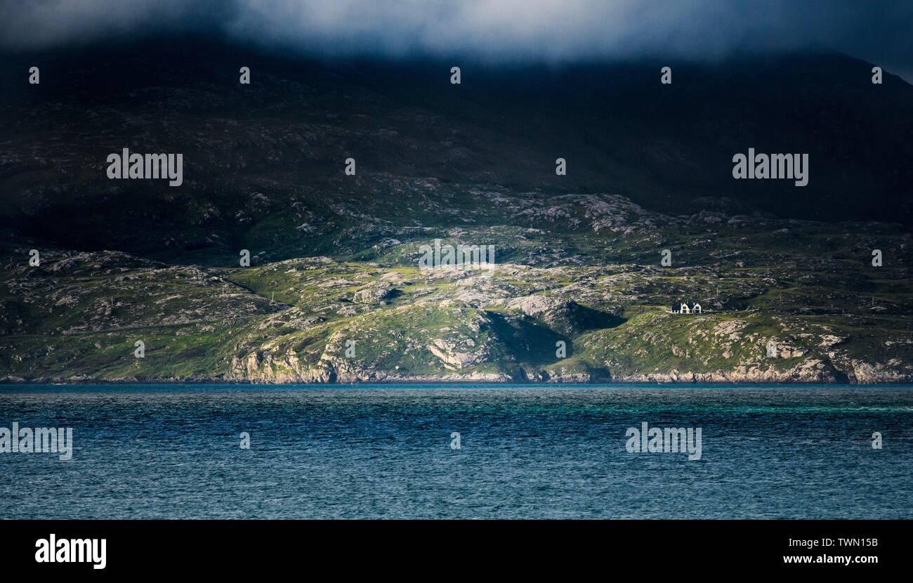 A beautiful landscape at Horgabost on the Isle of Harris in the Outer ...