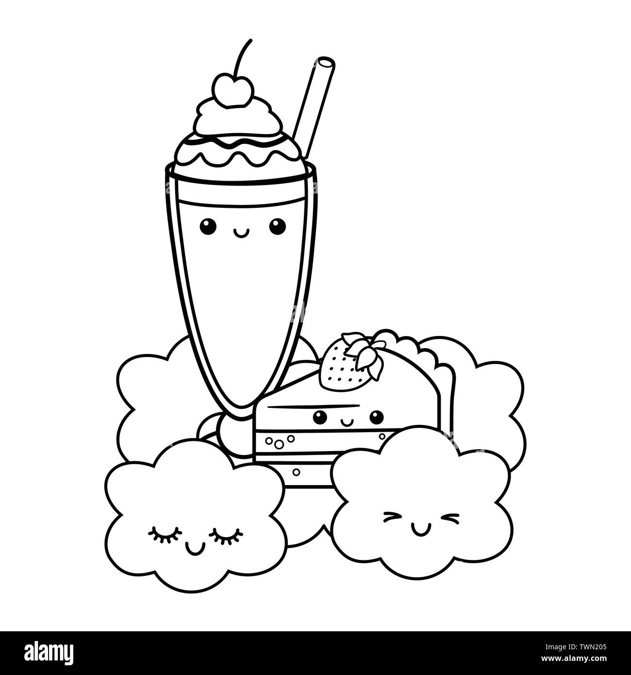 Sweet food design, dessert food delicious sugar snack and tasty theme ...