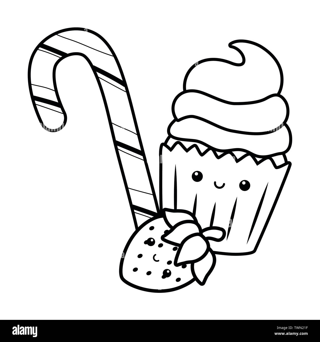 Sweet food design, dessert food delicious sugar snack and tasty theme ...
