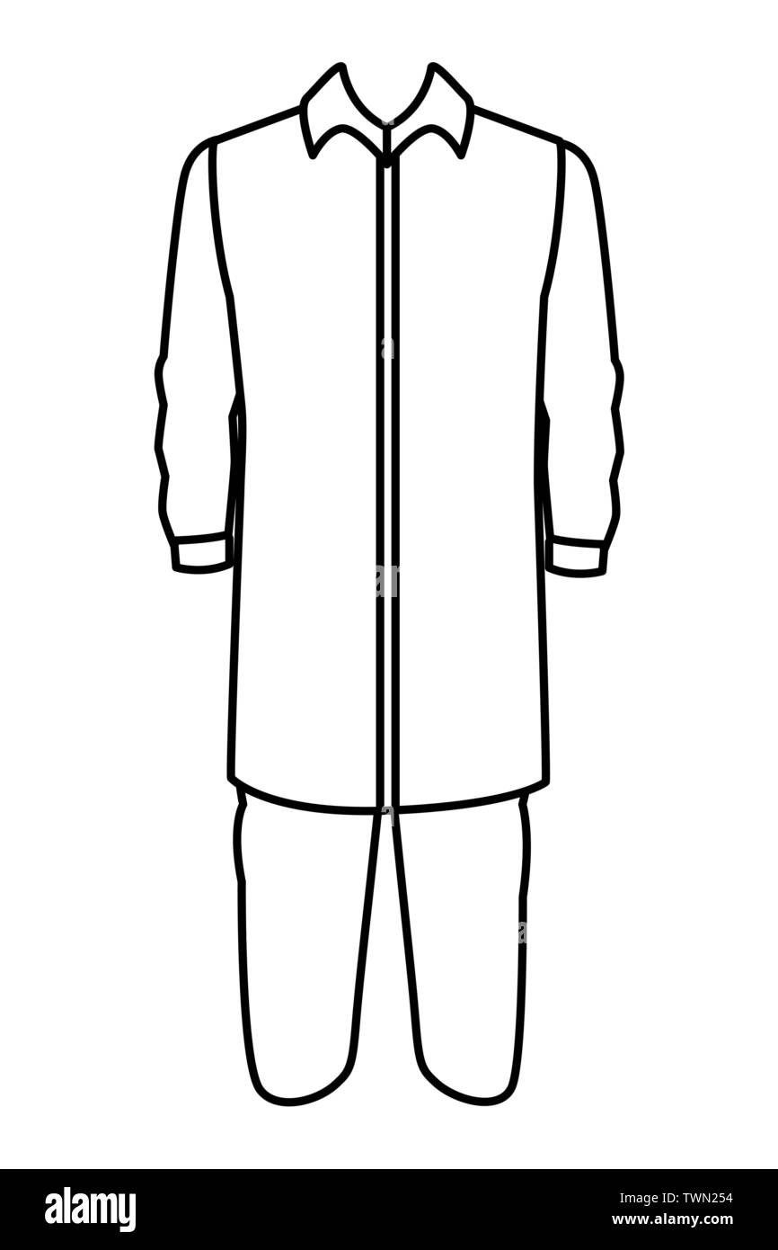 indian man dress icon cartoon in black and white Stock Vector Image ...