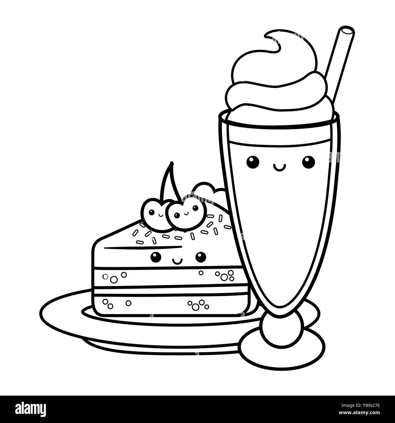 Sweet food design, dessert food delicious sugar snack and tasty theme ...