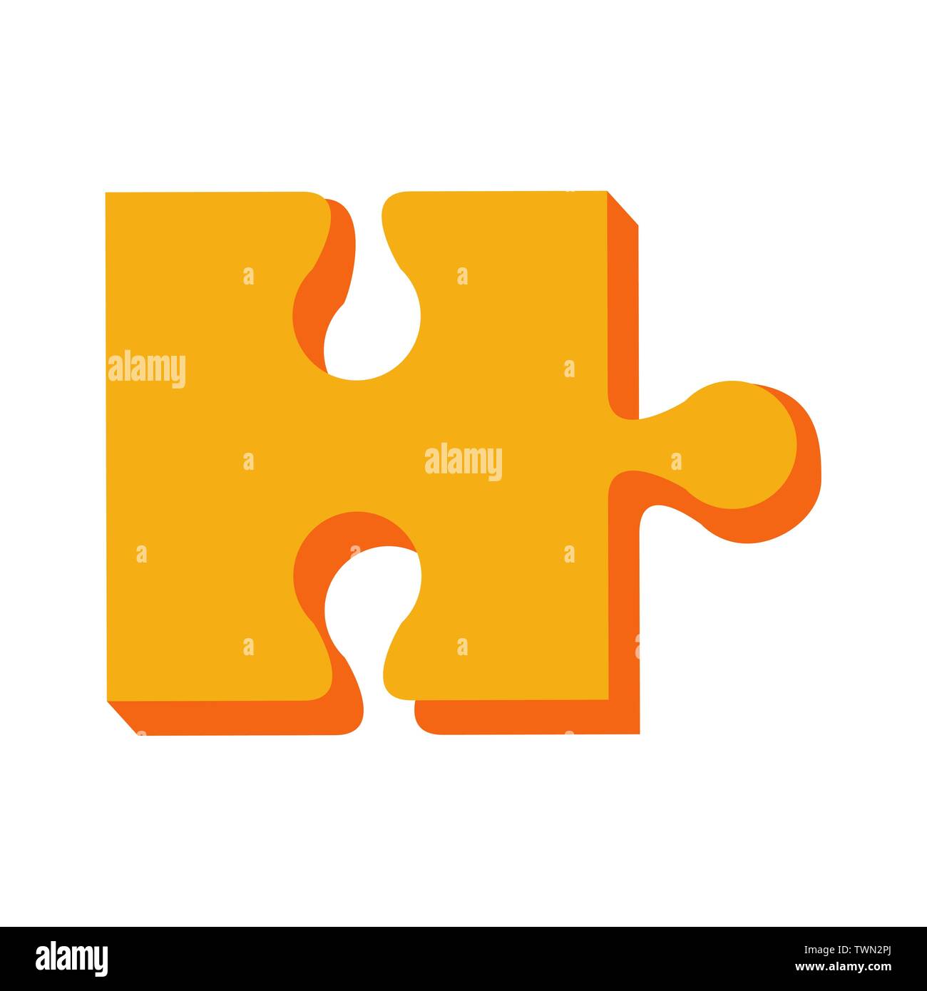 Puzzle piece symbol isolated cartoon Stock Vector Image & Art - Alamy