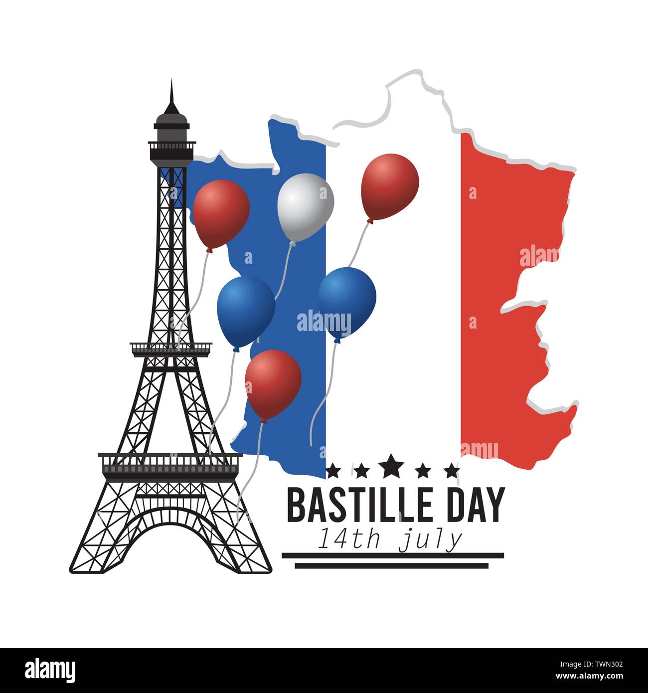 Bastille France Map