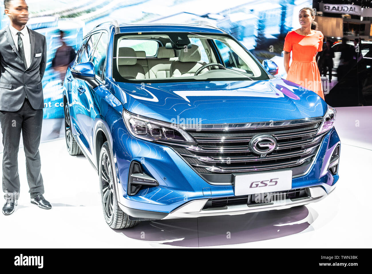 Paris, France, October 02, 2018: GAC Motor GS5 270 T at Mondial Paris Motor Show, car produced ...