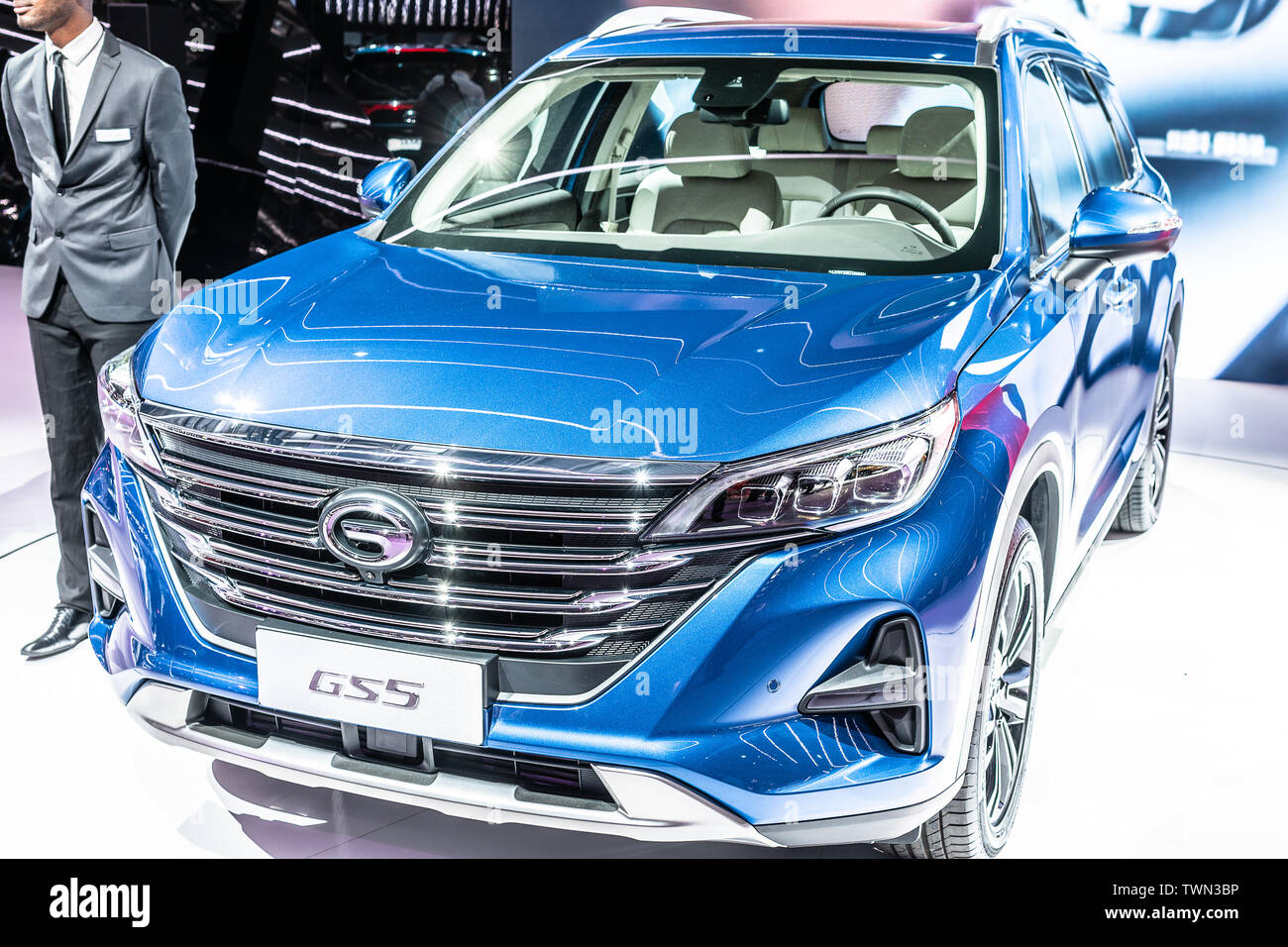 Paris, France, October 02, 2018: GAC Motor GS5 270 T at Mondial Paris Motor Show, car produced ...