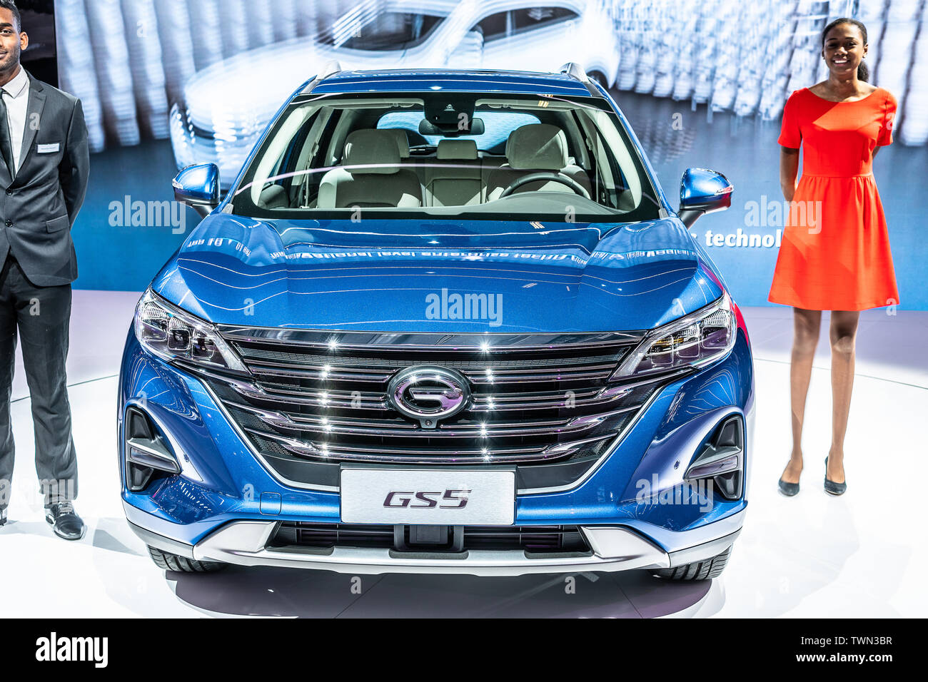 Paris, France, October 02, 2018: GAC Motor GS5 270 T at Mondial Paris Motor Show, car produced ...