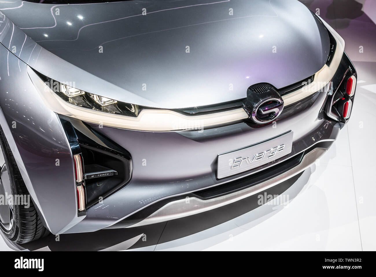 Paris, France, Oct 02, 2018 GAC Motor Enverge electric SUV concept car ...