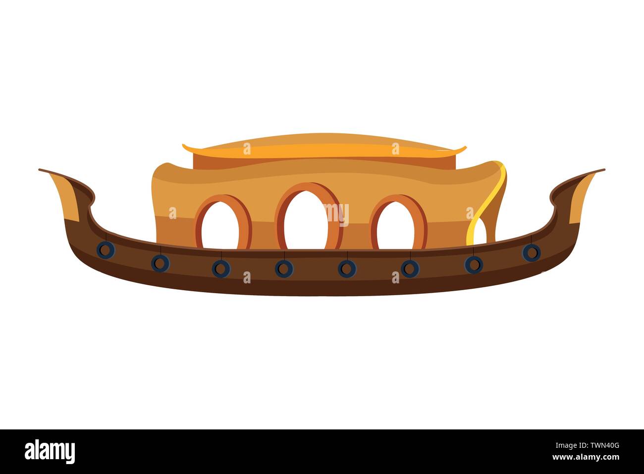 hindu ganges barge icon cartoon Stock Vector Image & Art - Alamy