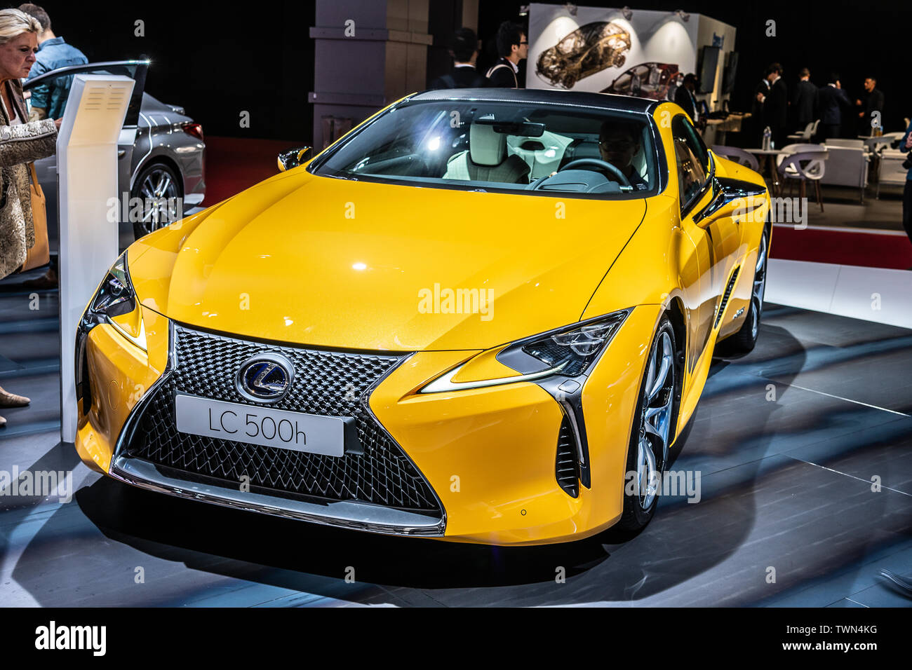 Yellow Lexus Car