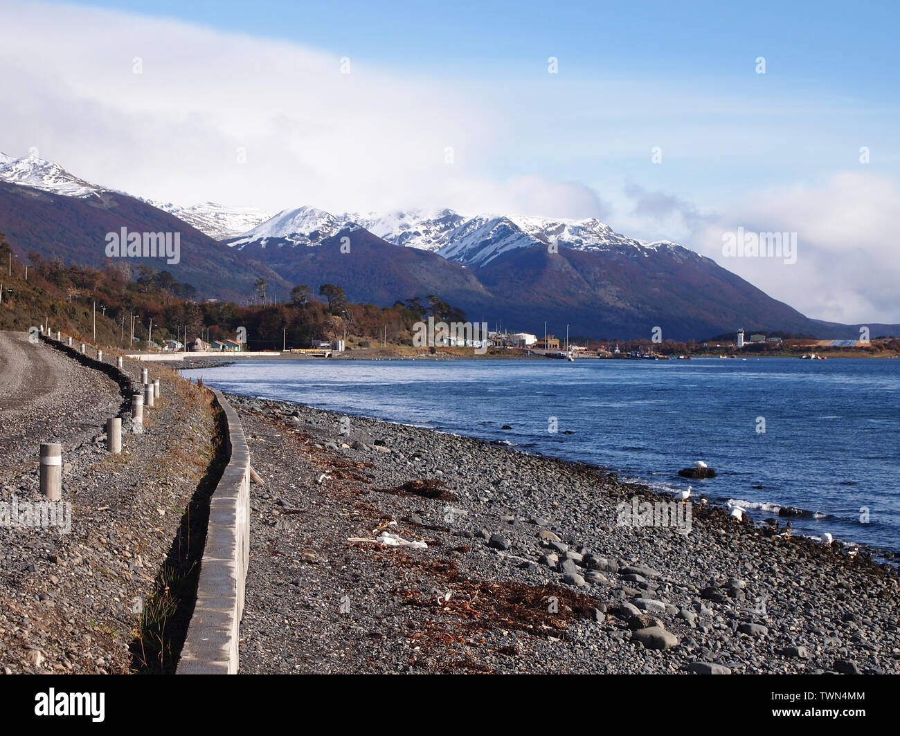 The Beagle Channel in Tierra del Fuego region, Southern Chile. This ...