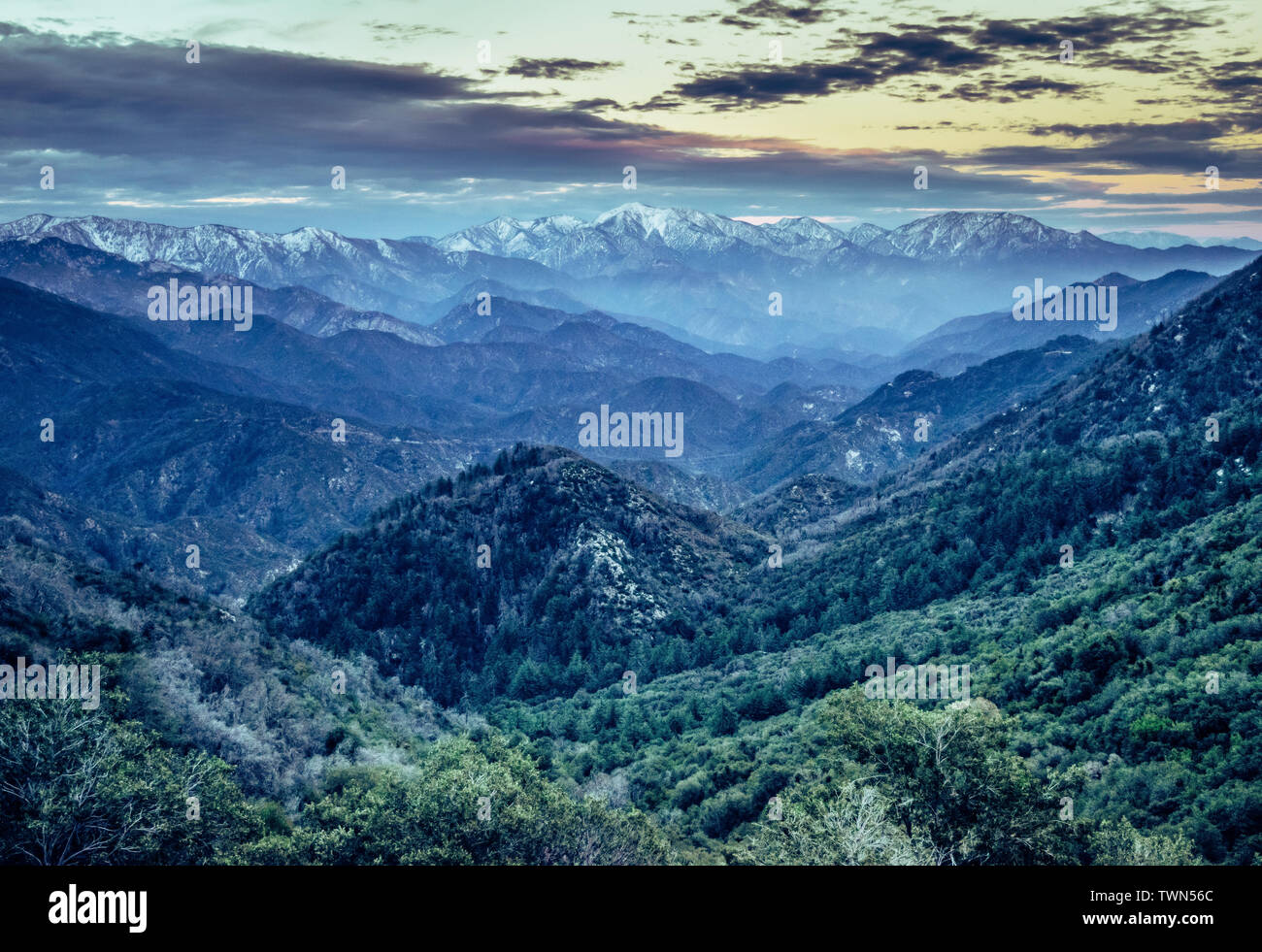 San Gabriel Mountains, Los Angeles California Stock Photo - Alamy