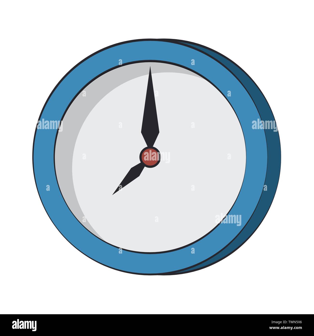 Wall clock round frame Cut Out Stock Images & Pictures - Alamy