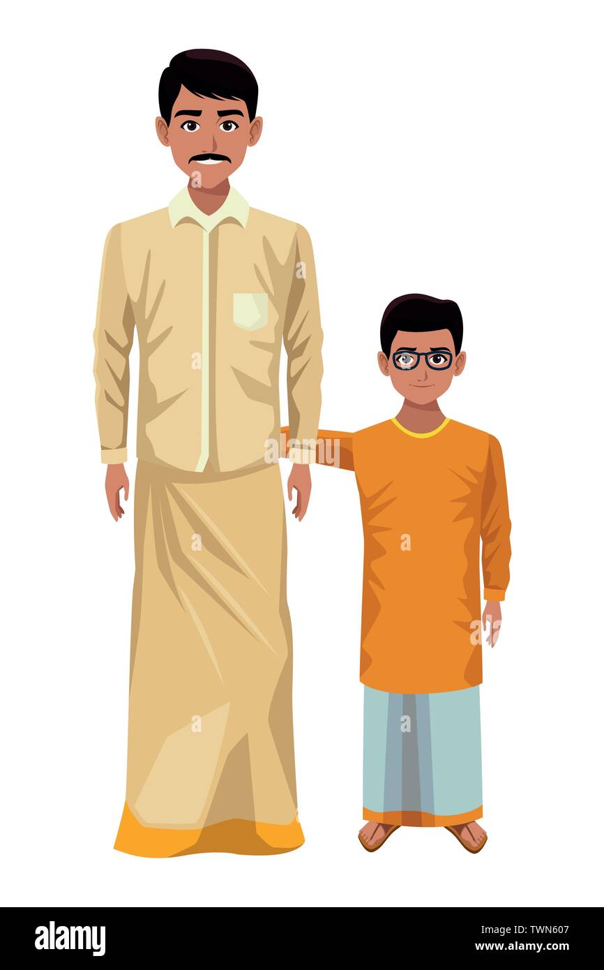 indian family avatar cartoon character Stock Vector Image & Art - Alamy