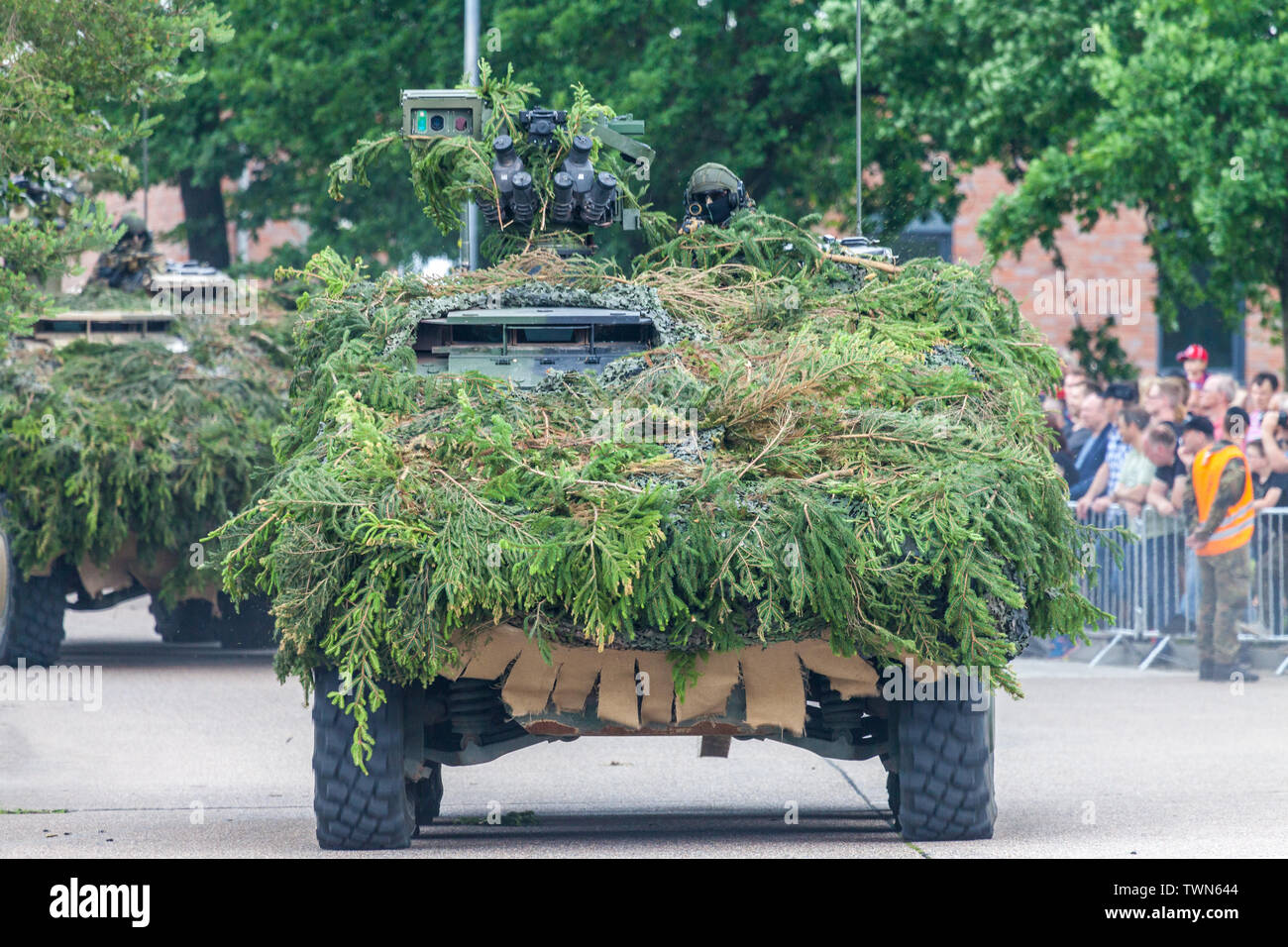 German army infantry fighting vehicle fully camouflaged Stock Photo - Alamy
