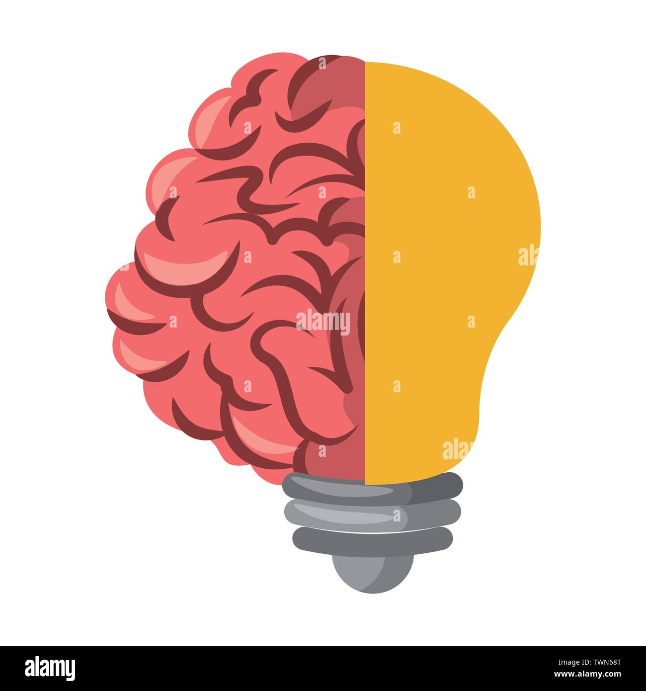 Human brain intelligence and creativity cartoons Stock Vector Image ...