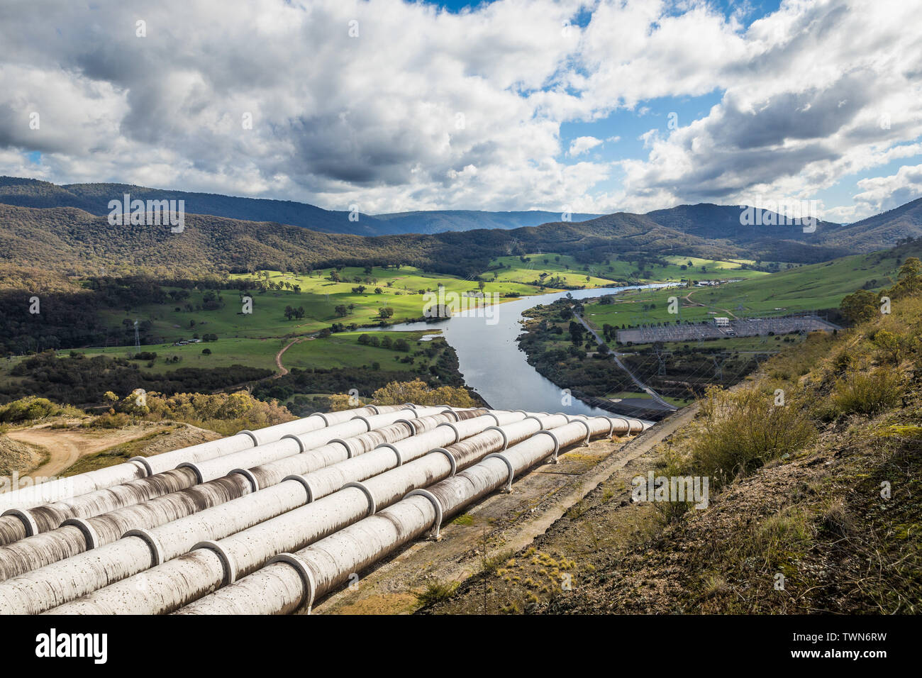 Tumut 3 Power station. A hydro-electric power station in the Snowy ...