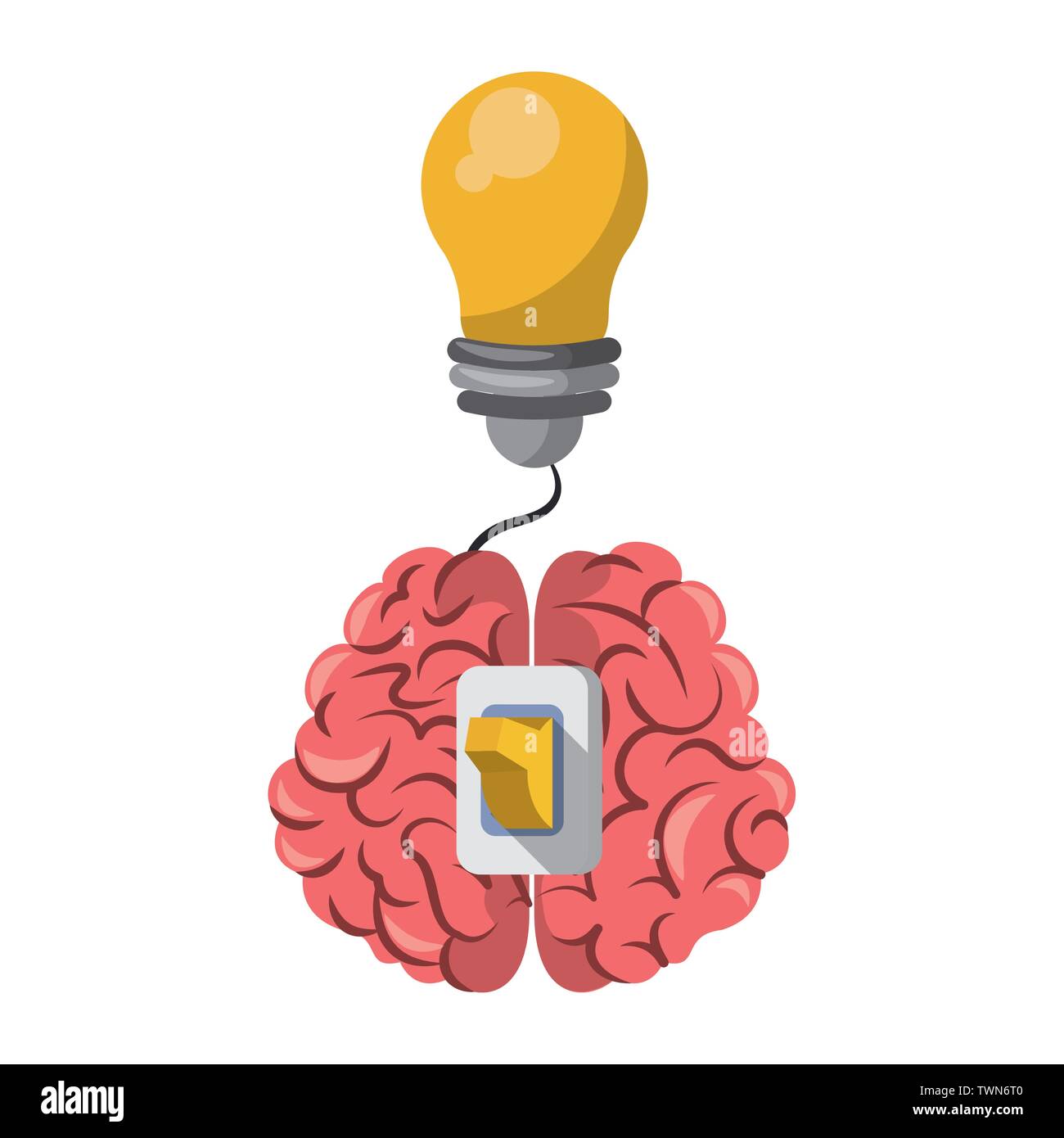 Human brain intelligence and creativity cartoons Stock Vector Image ...