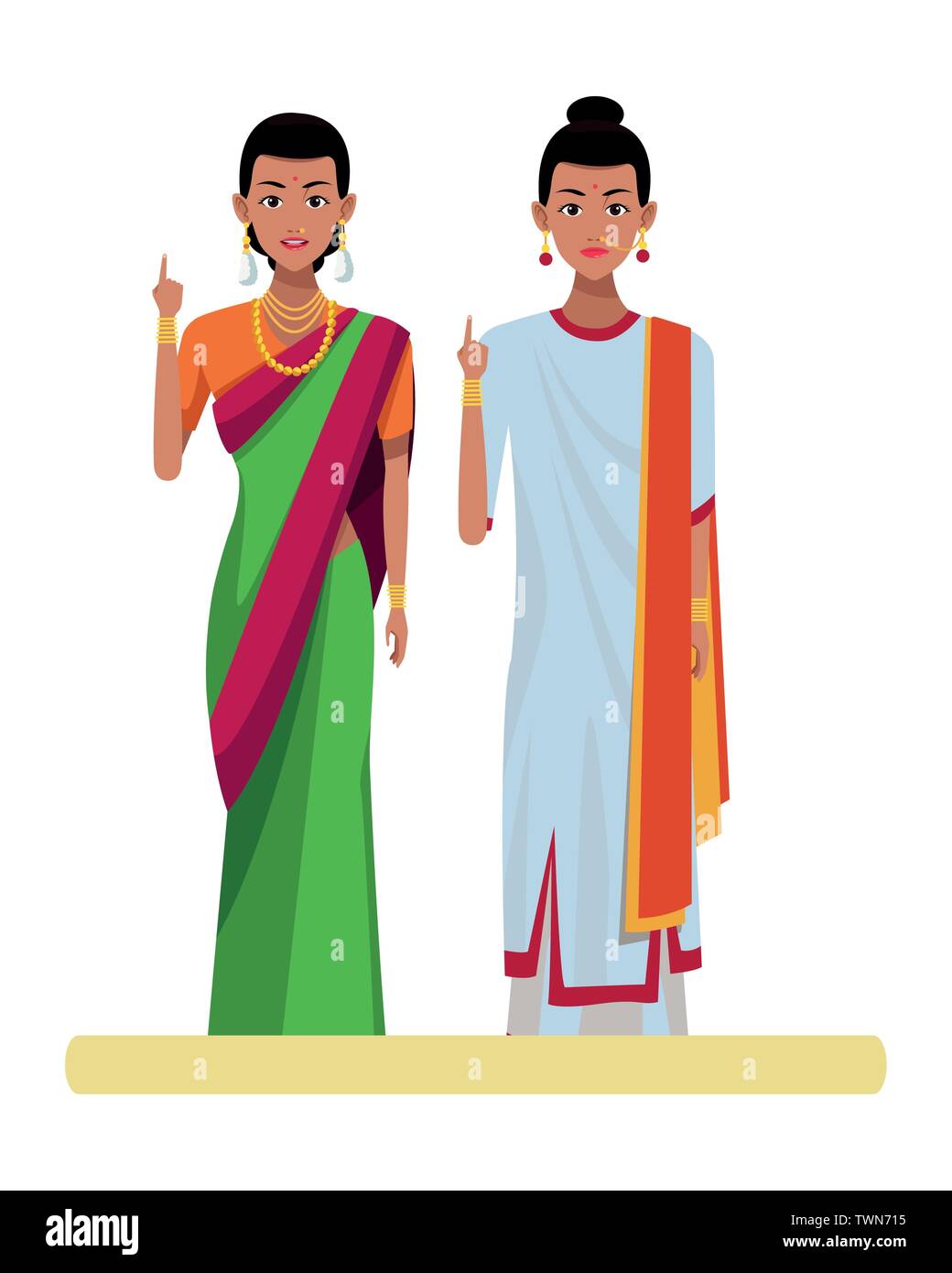 indian women avatar cartoon character Stock Vector Image & Art - Alamy