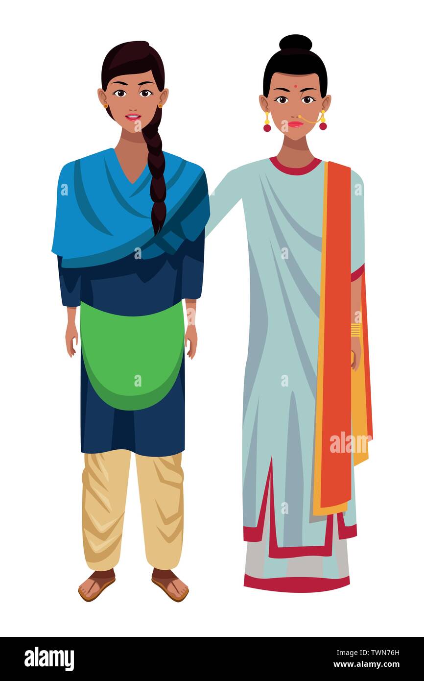 indian women avatar cartoon character Stock Vector Image & Art - Alamy