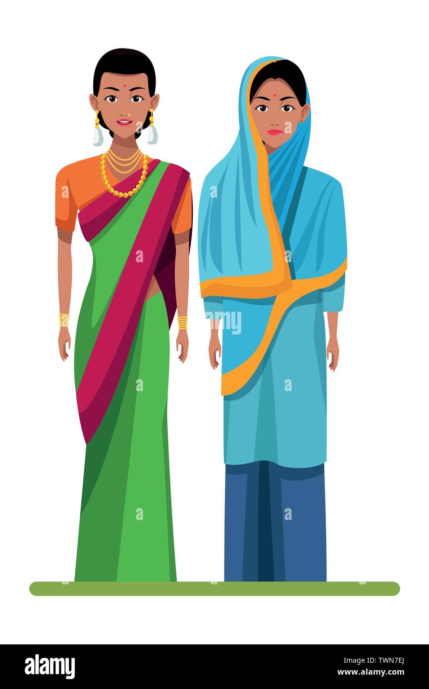 indian women avatar cartoon character Stock Vector Image & Art - Alamy