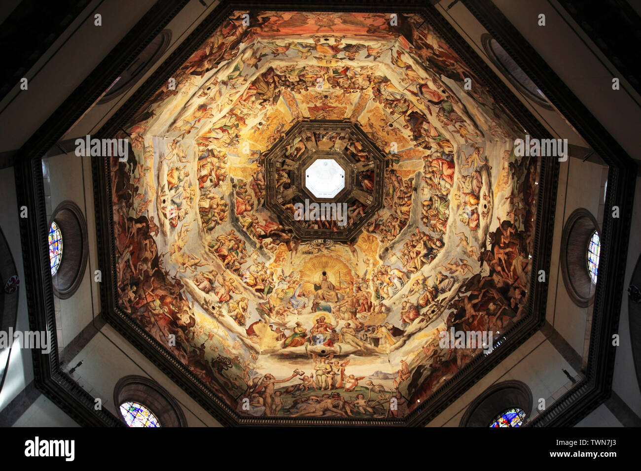 Florence duomo ceiling hi-res stock photography and images - Alamy
