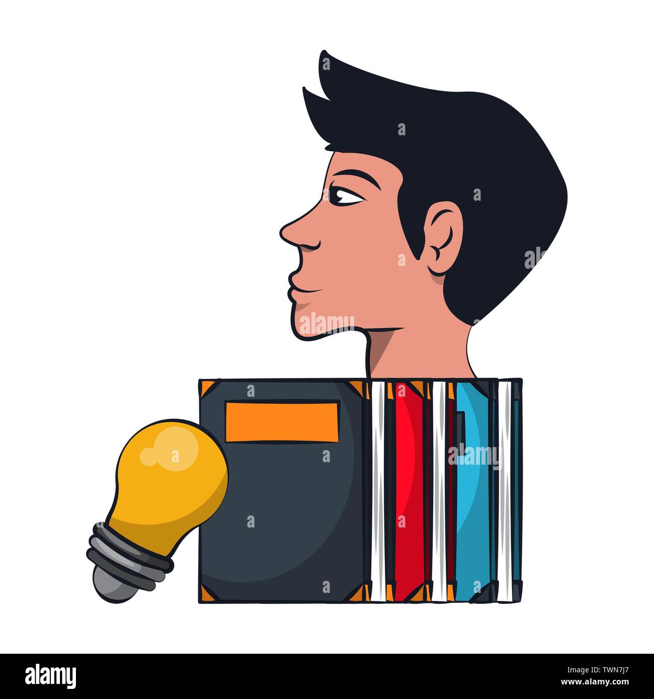 Books knowledge and education cartoons Stock Vector Image & Art - Alamy