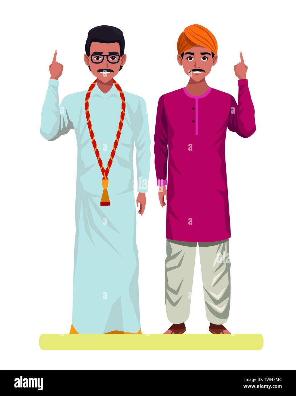 indian men avatar cartoon character Stock Vector Image & Art - Alamy