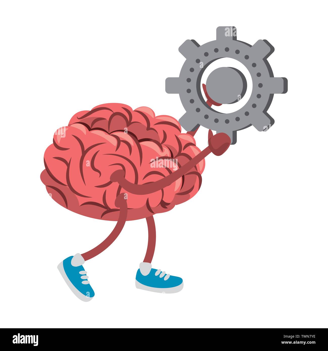 Human brain intelligence and creativity cartoons Stock Vector Image ...
