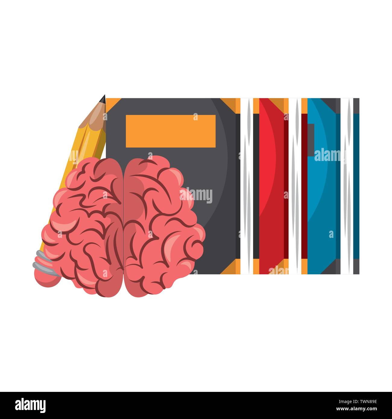 Human brain intelligence and creativity cartoons Stock Vector Image ...