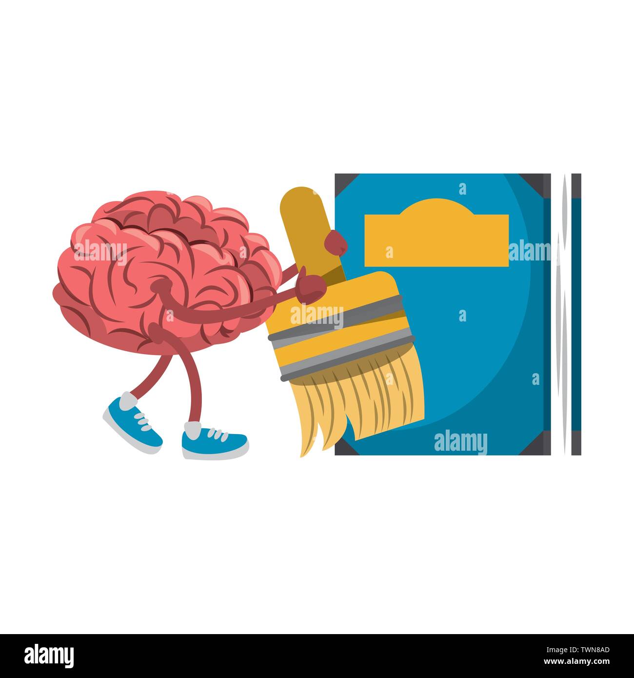 Human brain intelligence and creativity cartoons Stock Vector Image ...