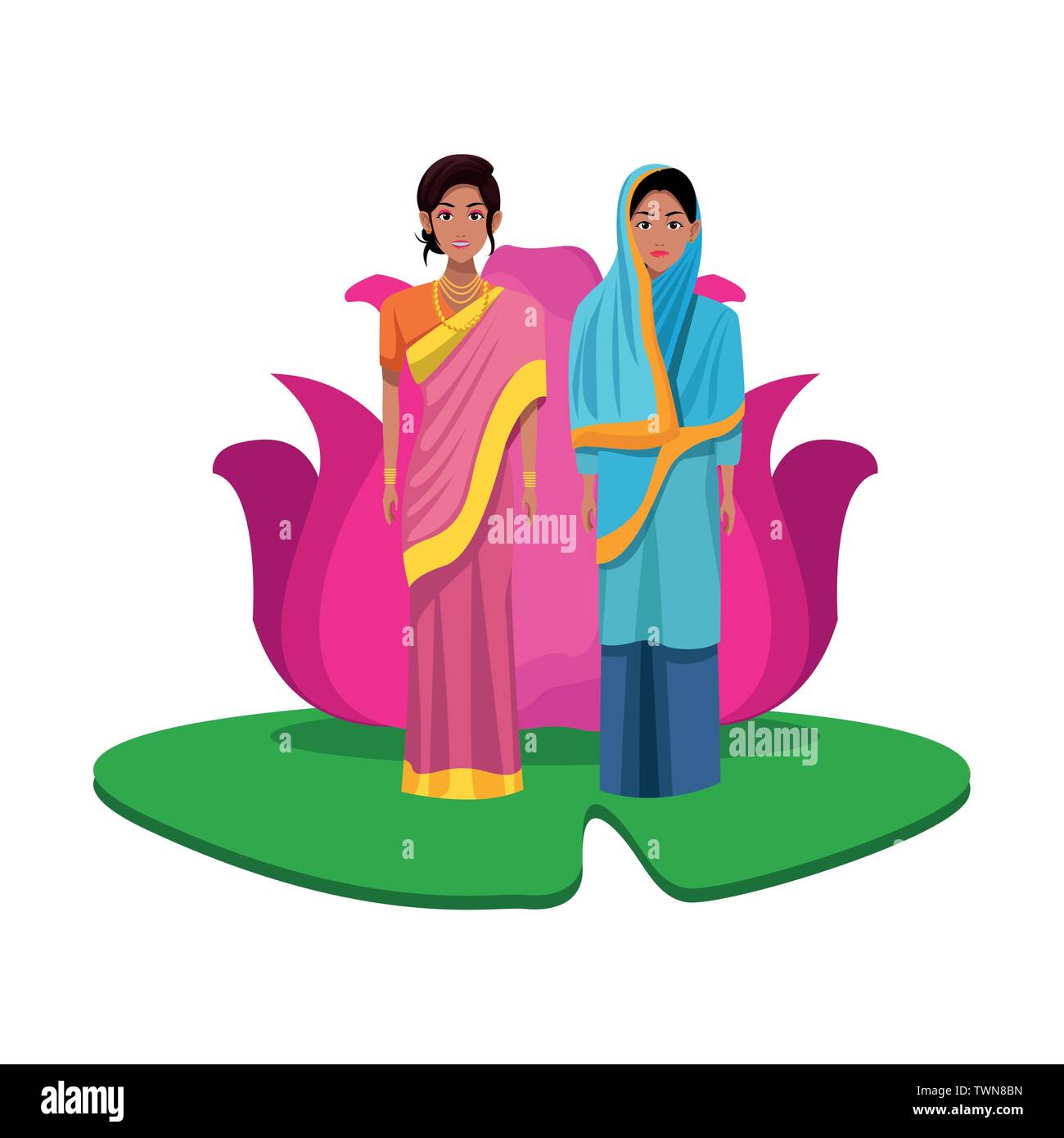 indian women avatar cartoon character Stock Vector Image & Art - Alamy