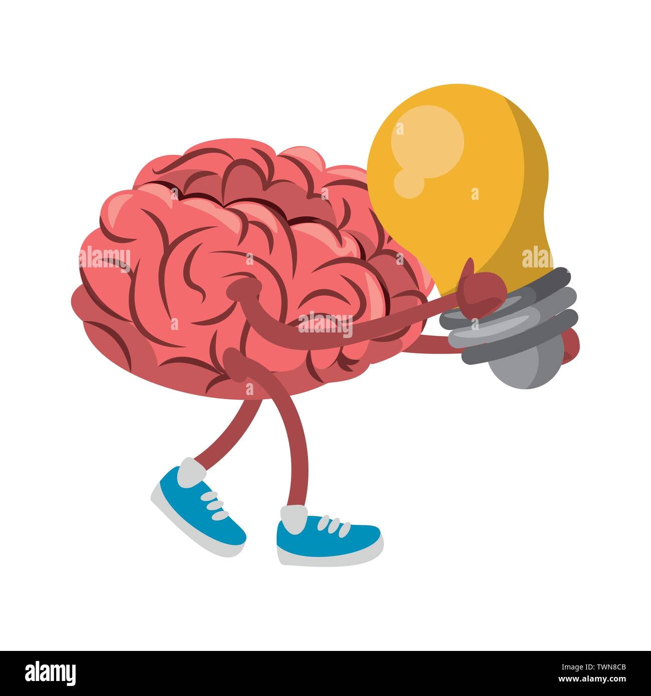 Human brain intelligence and creativity cartoons Stock Vector Image ...