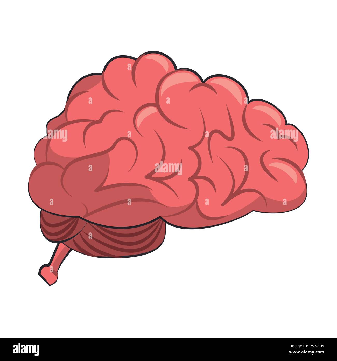 Human brain intelligence symbol isolated Stock Vector Image & Art - Alamy