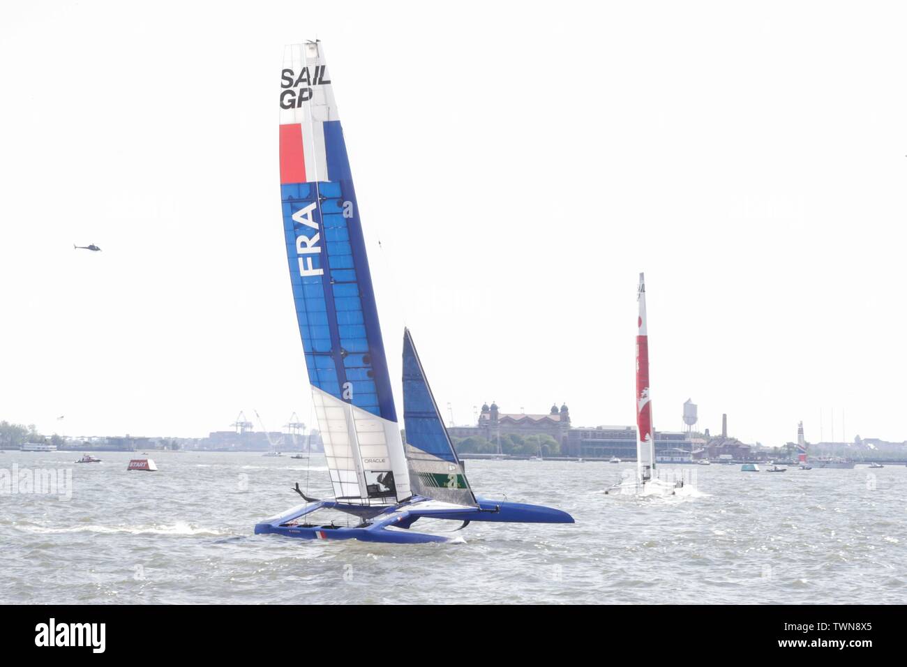 Racing catamaran rudder hi-res stock photography and images - Alamy