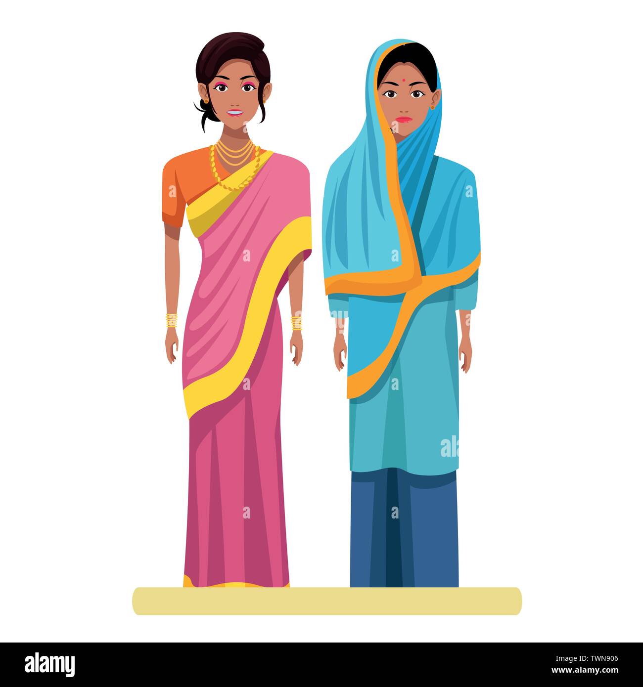 indian women avatar cartoon character Stock Vector Image & Art - Alamy