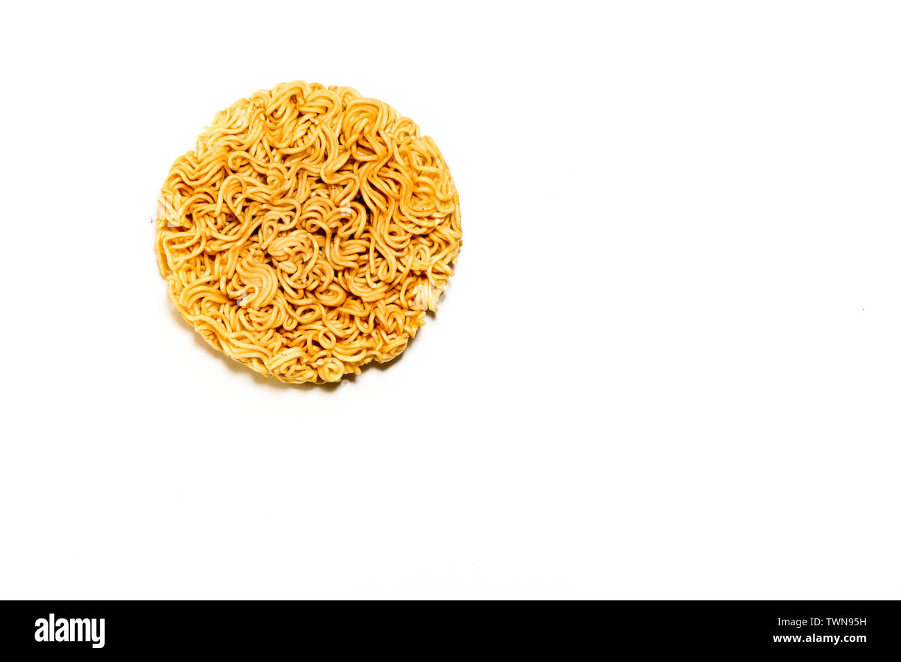 Instant noodle in the circle shape Stock Photo - Alamy