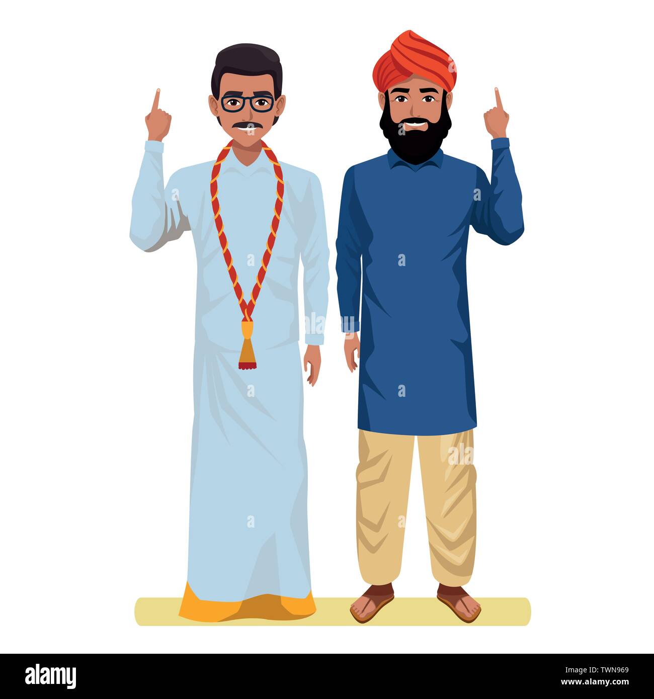 indian men avatar cartoon character Stock Vector Image & Art - Alamy