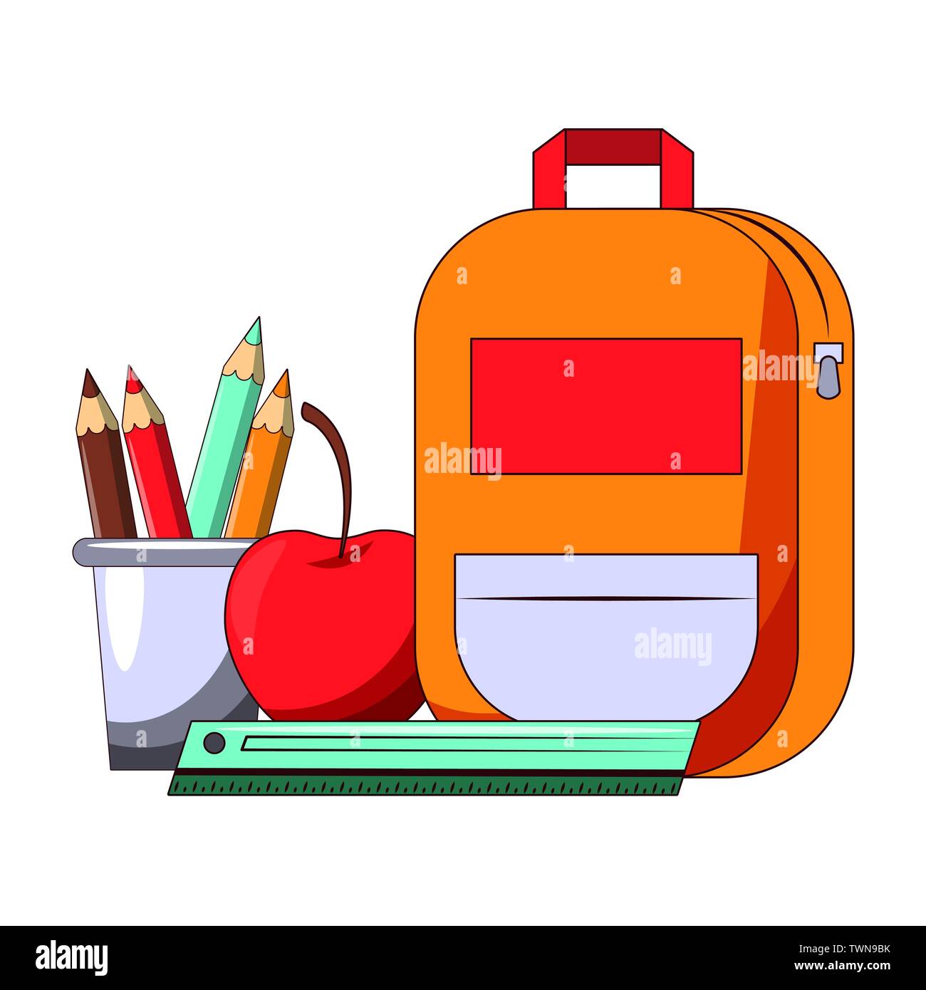 Back to school education cartoons Stock Vector Image & Art - Alamy