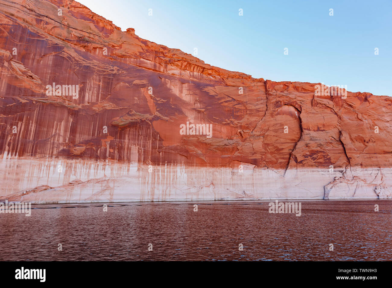 The famous Antelope Canyon from boat trip at Page, Arizona Stock Photo ...