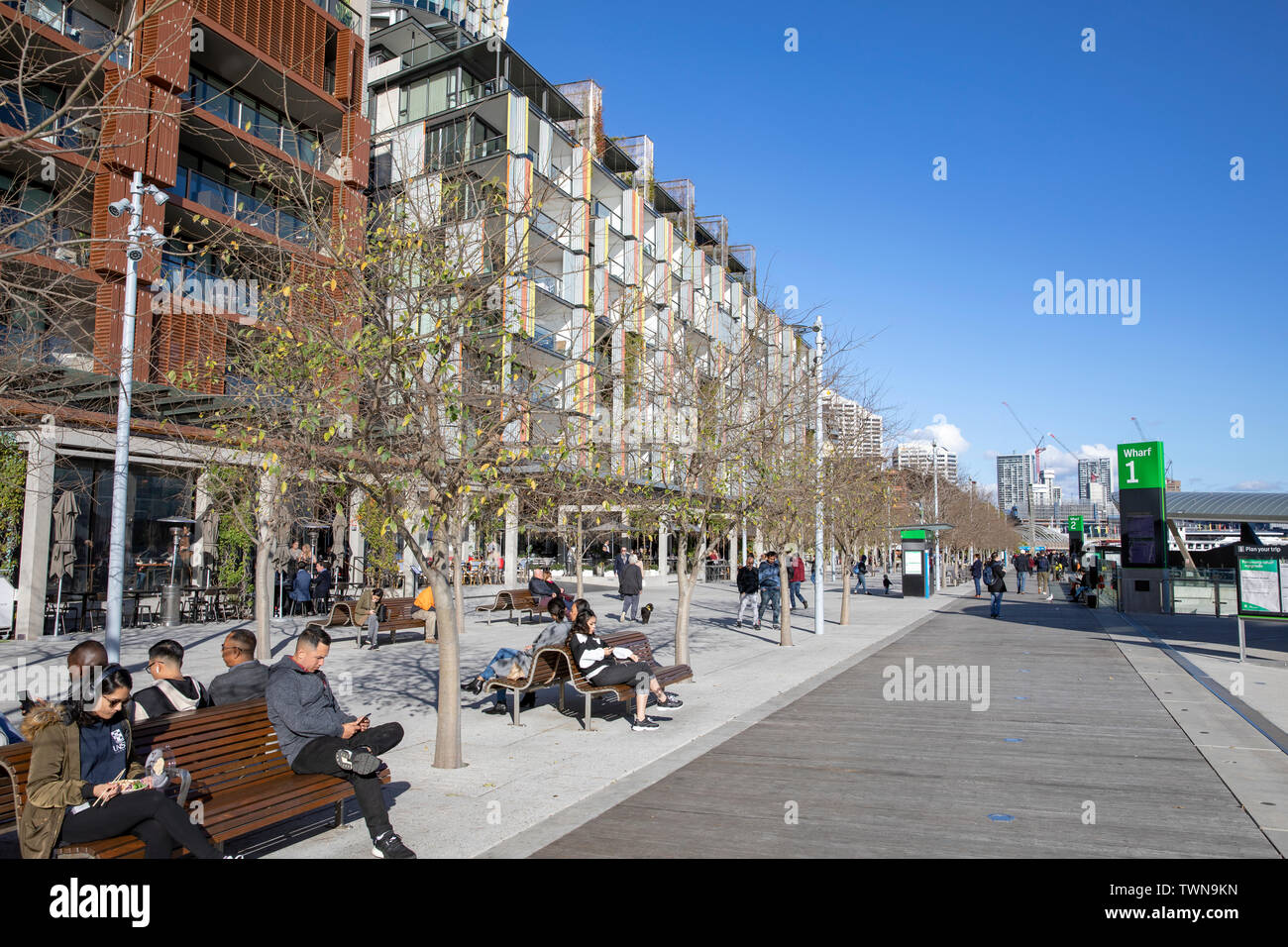 Sydney Barangaroo precinct with office development and retail ...