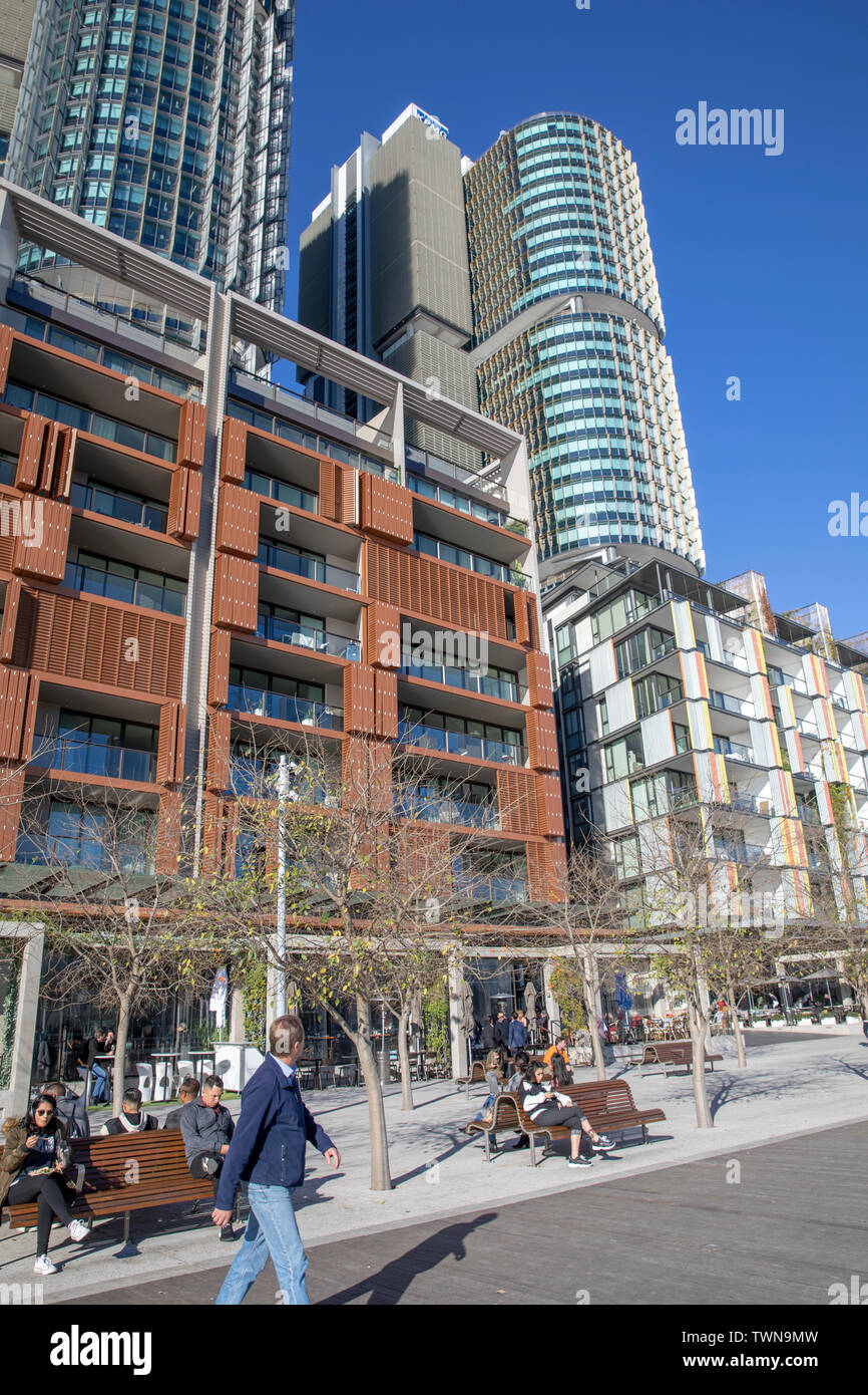 Sydney Barangaroo precinct with office development and retail ...