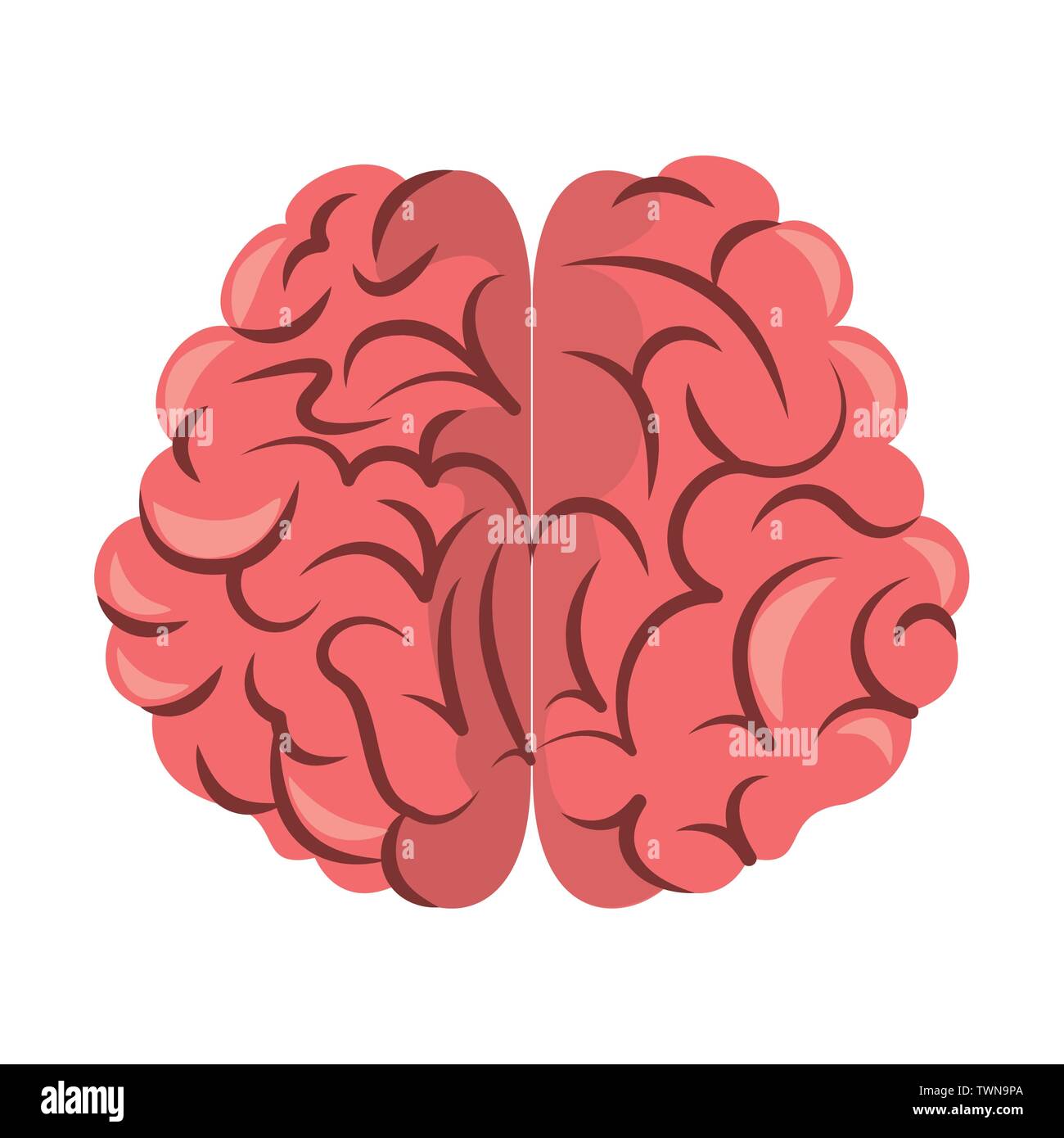 Human brain intelligence symbol isolated Stock Vector Image & Art - Alamy