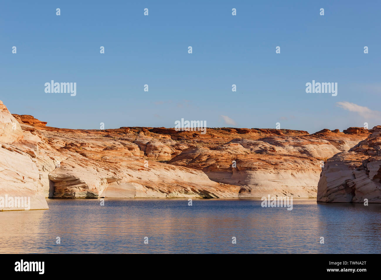 The famous Antelope Canyon from boat trip at Page, Arizona Stock Photo ...