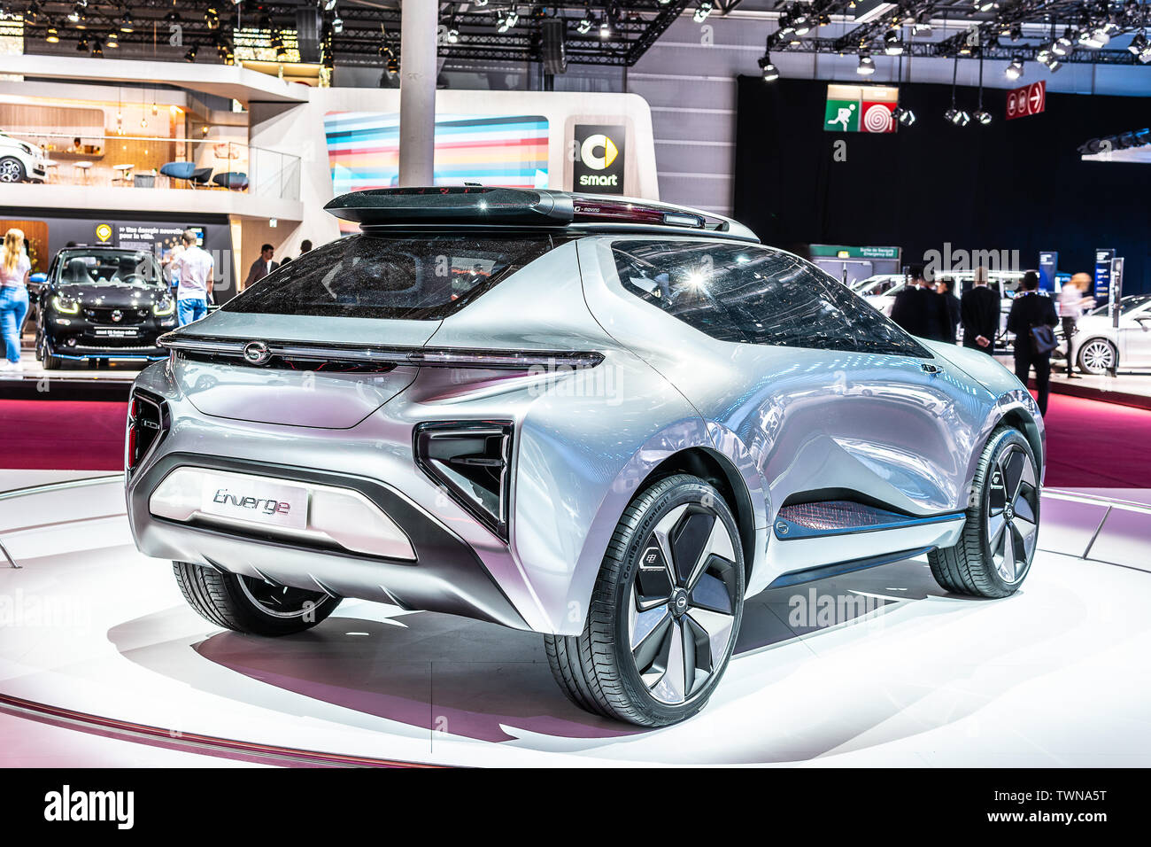 Paris, France, Oct 08, 2018 GAC Motor Enverge electric SUV concept car ...
