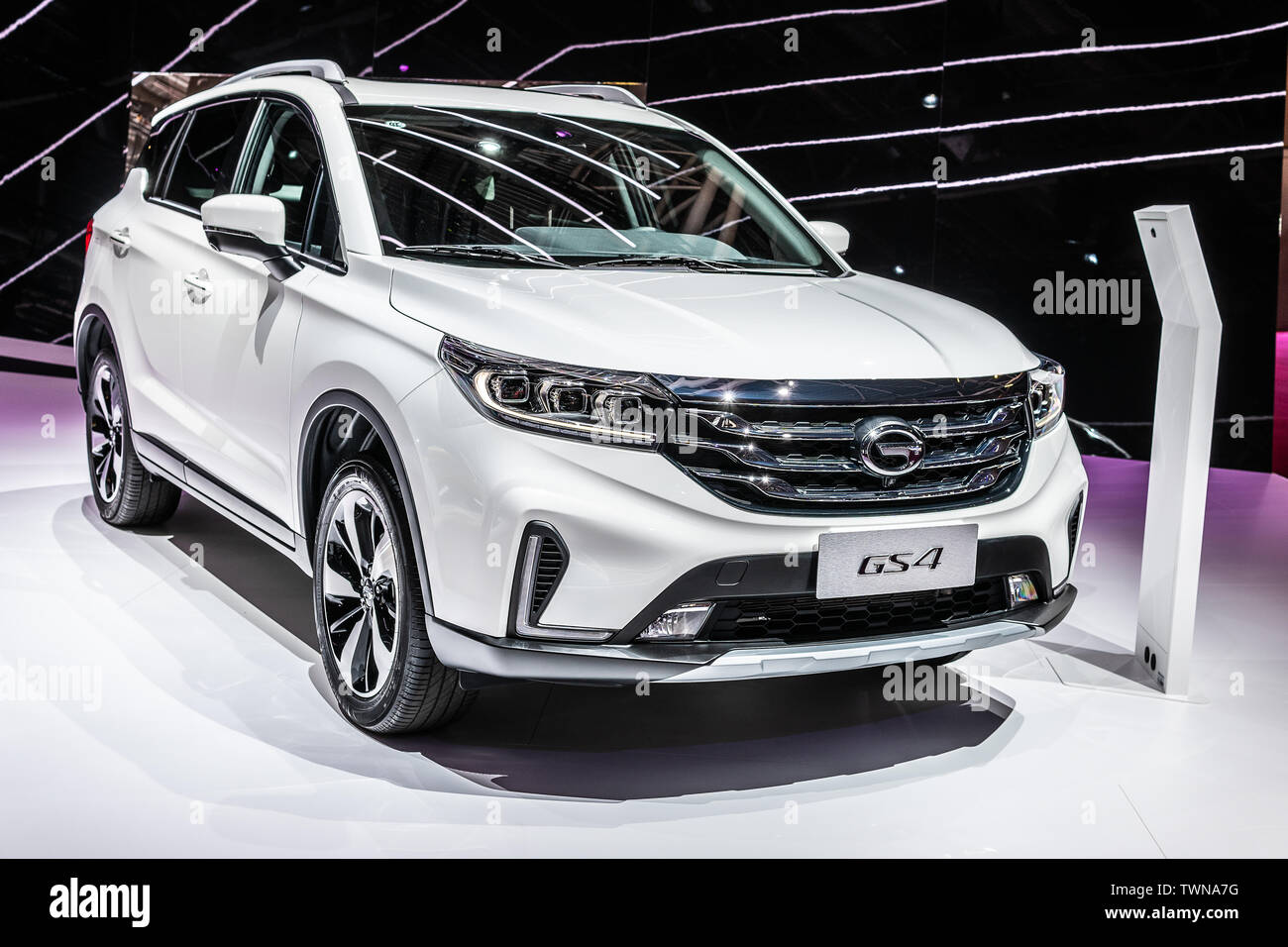 Paris, France, October 08, 2018: GAC Motor GS4 235 T at Mondial Paris ...