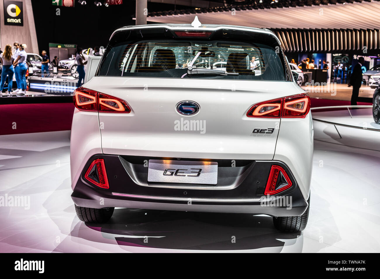 Paris, France, October 08, 2018: GAC Motor GE3 at Mondial Paris Motor ...