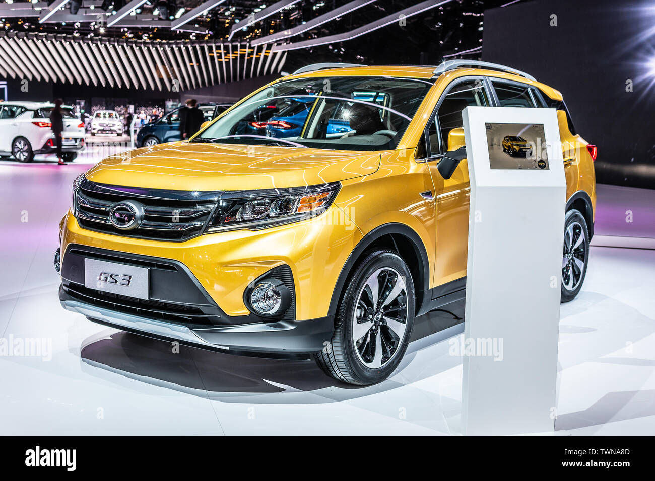 Paris, France, October 08, 2018: GAC Motor GS3 200 T at Mondial Paris ...